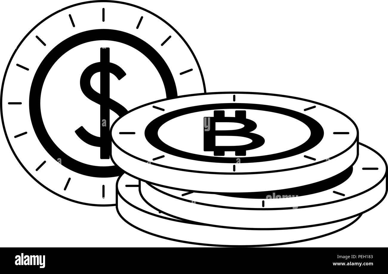 Cryptocurrency treasure Black and White Stock Photos & Images - Alamy