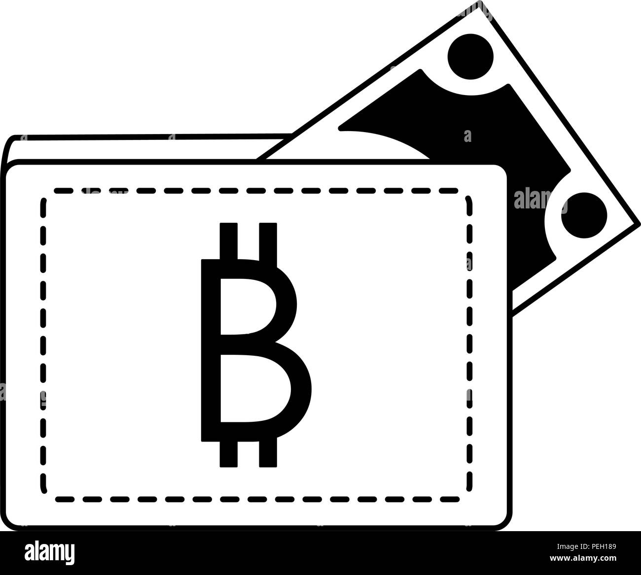 Bitcoin symbol in gold Black and White Stock Photos & Images - Alamy