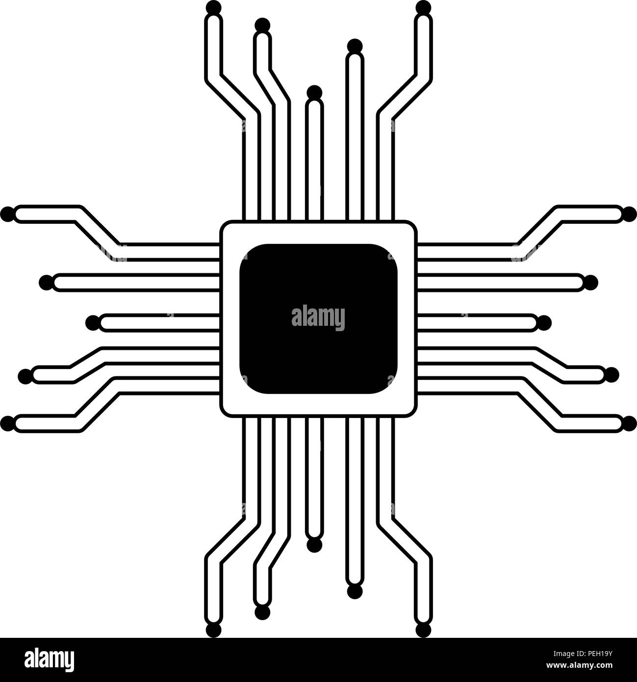 Cpu Icon Microprocessor Processor Symbol High Resolution Stock ... Cpu Icon Microprocessor Processor Symbol High Resolution Stock ...