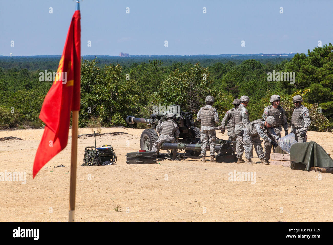 Soldiers with the 3-112th Field Artillery, New Jersey Army National ...