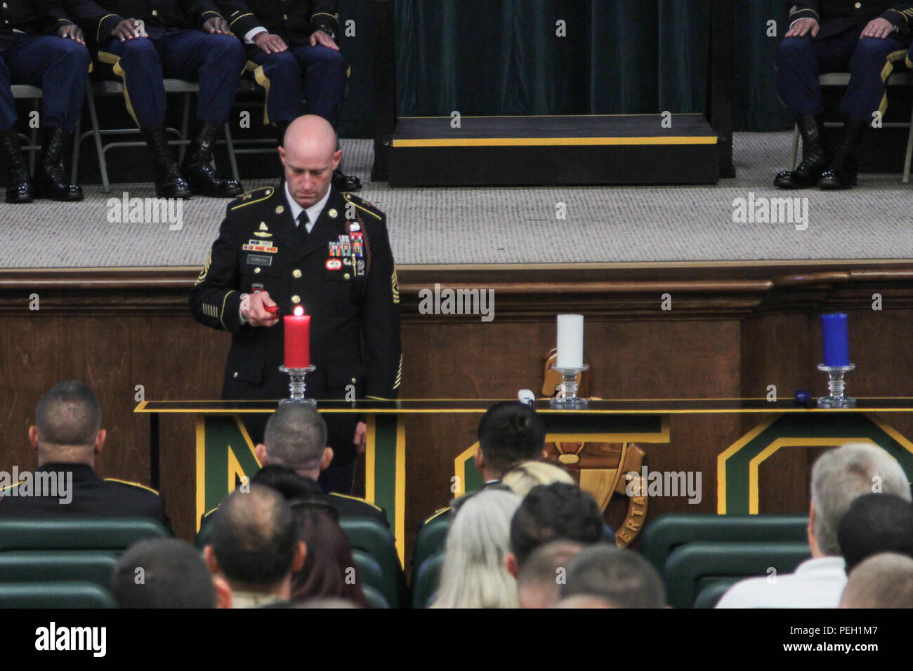 First Sgt. Eric Forbush, the senior noncommissioned officer of ...