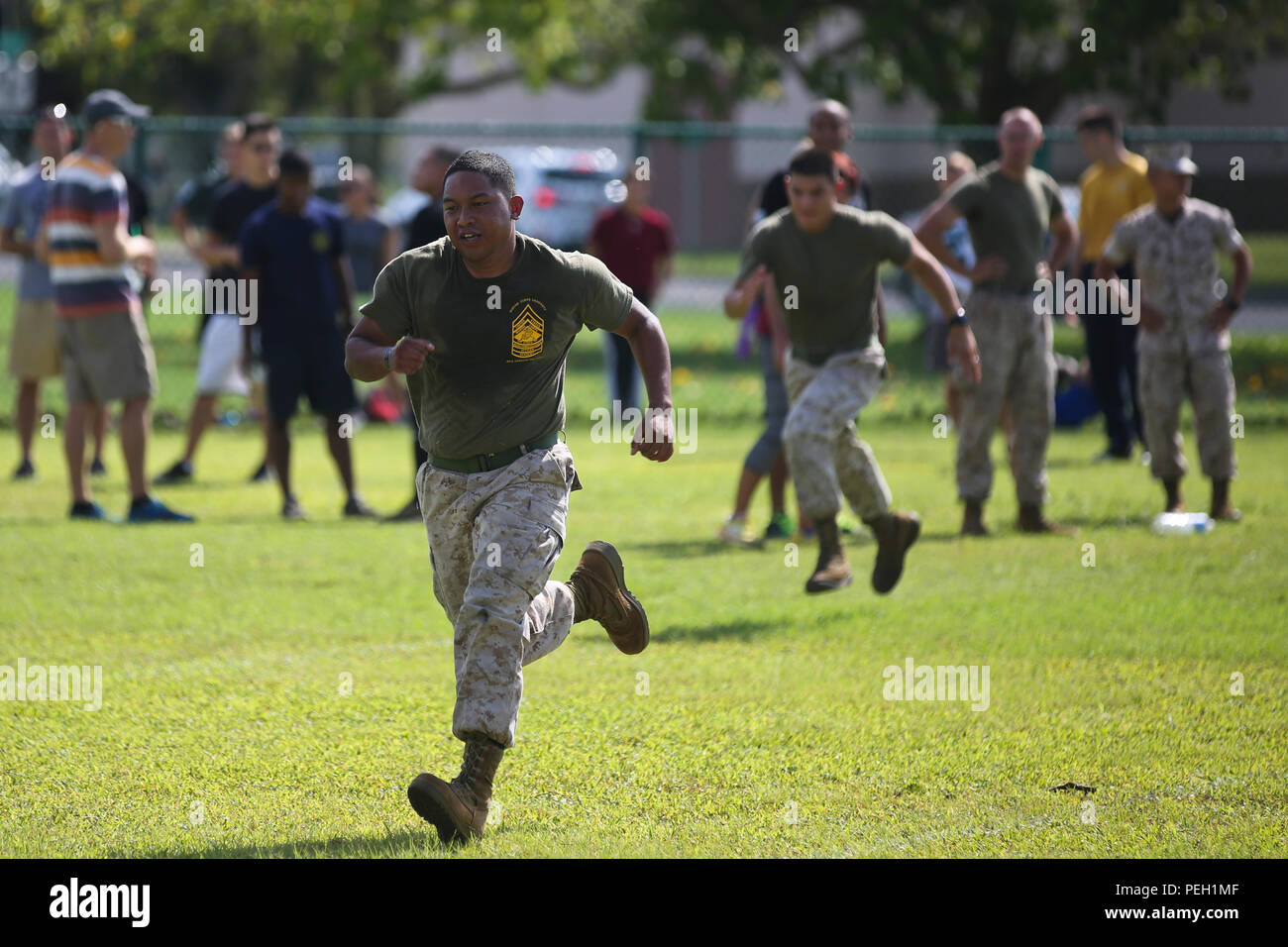 MARINE CORPS BASE HAWAII — Marines race while participating in an ...