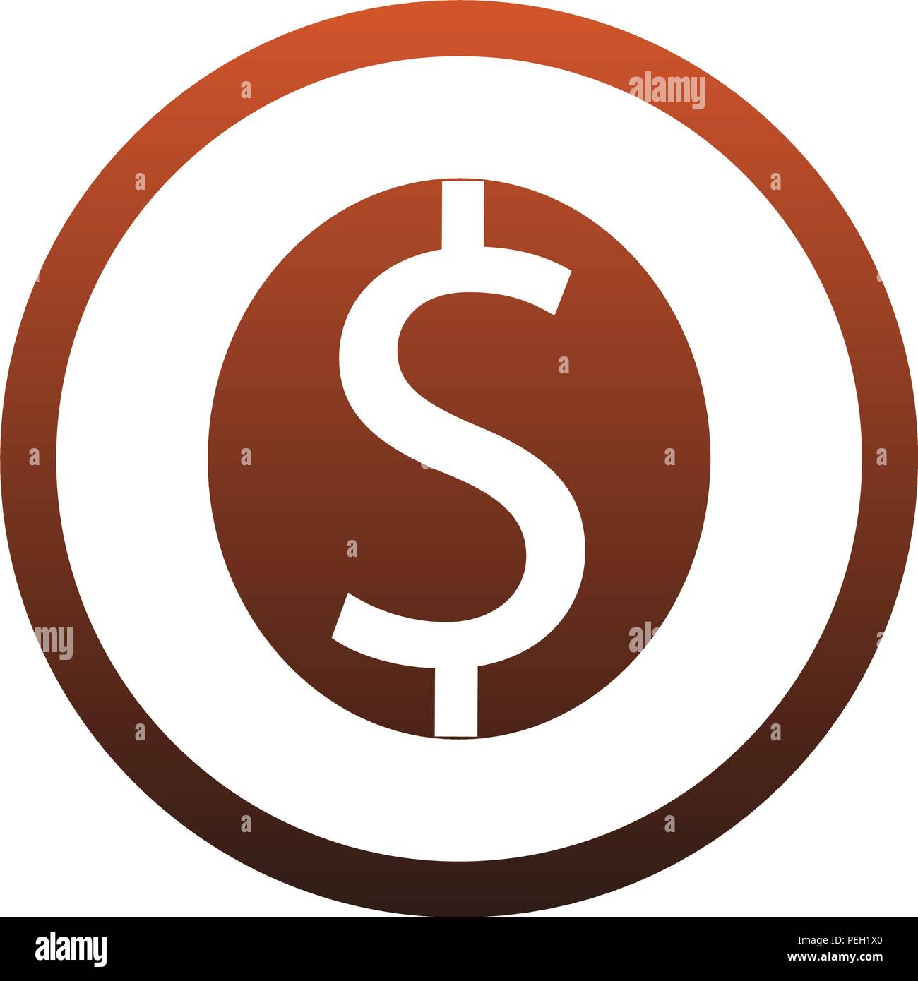 Coin money symbol red lines Stock Vector Image & Art - Alamy