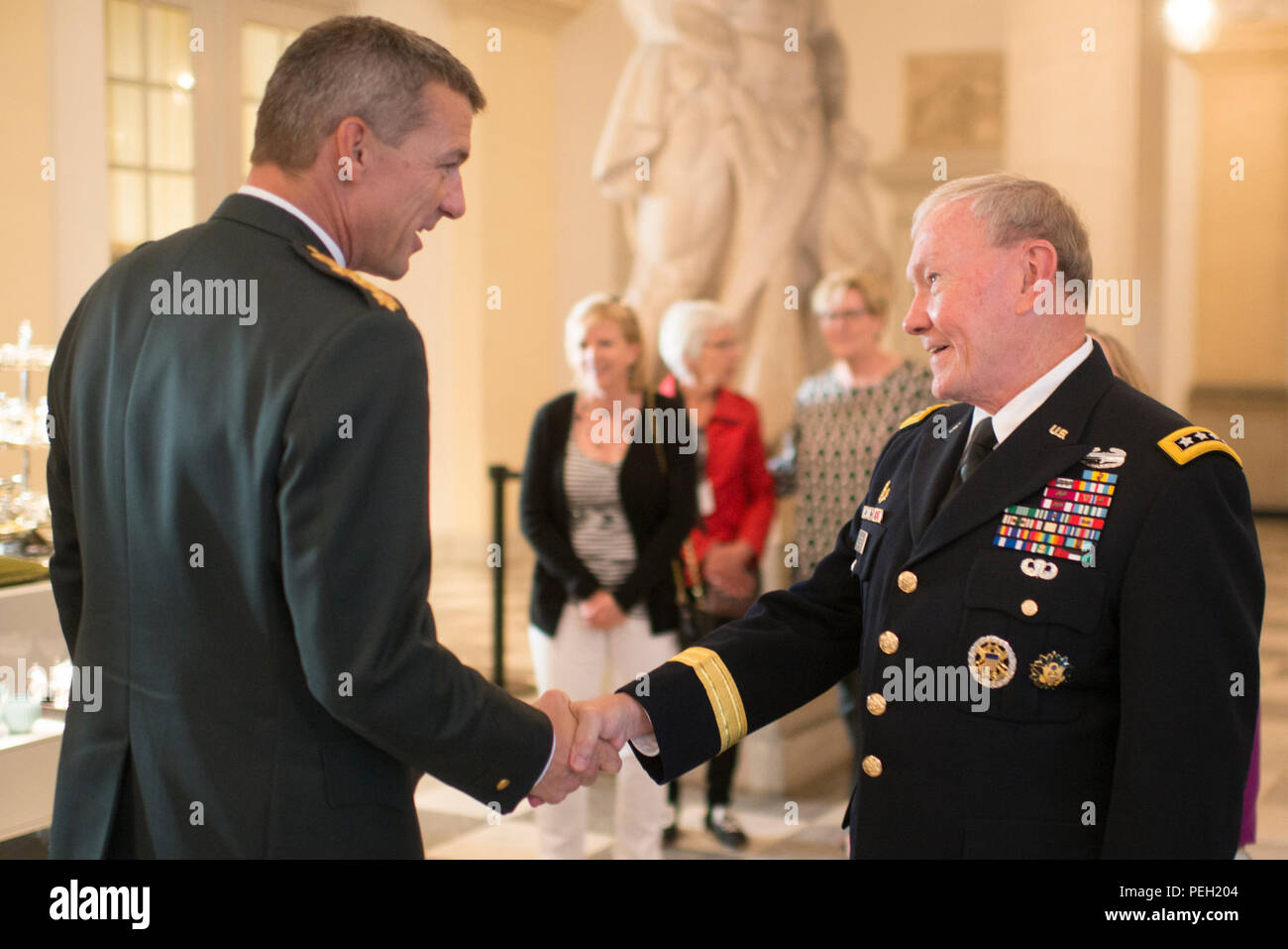 Denmark Chief of Defense Gen Peter Bartram and U.S. Chairman of the ...