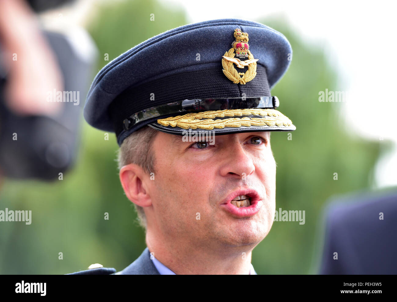 Prague, Czech Republic. 14th Aug, 2018. RAF Air Vice Marshal David ...