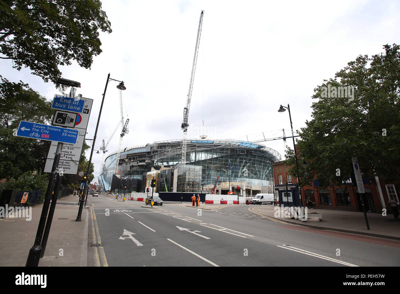 London, UK. 15th Aug 2018. Tottenham's move into their new stadium has ...