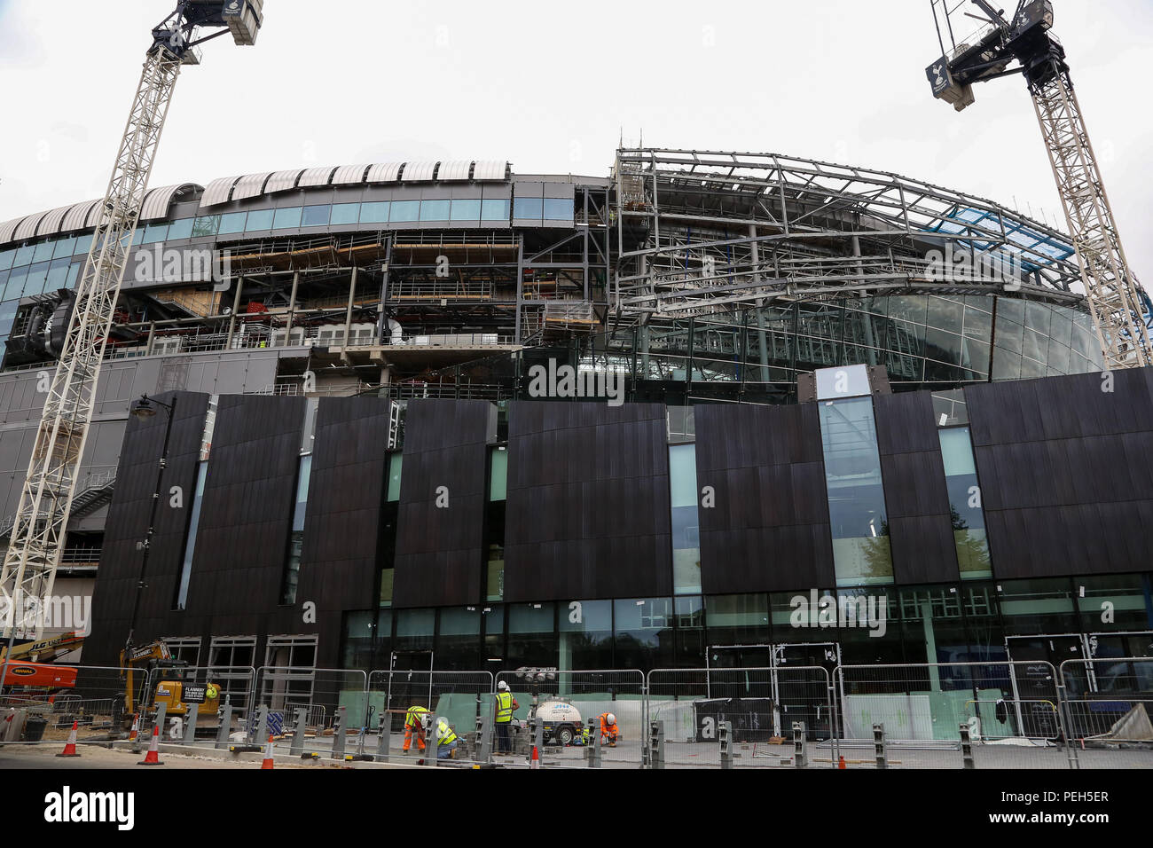 Tottenham. North London. UK 15 Aug 2018 - A general view of the ongoing ...