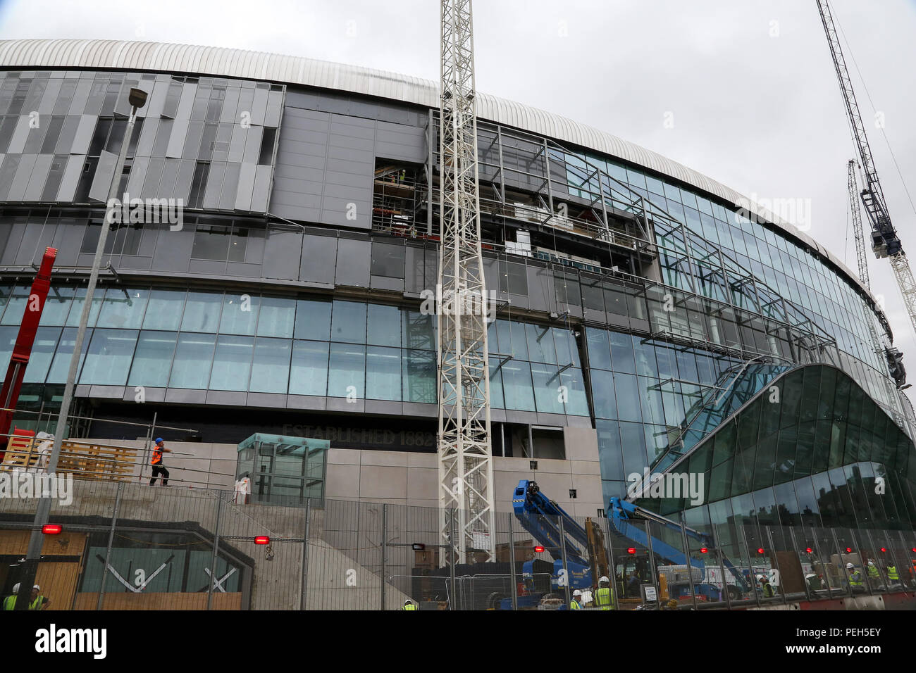 Tottenham. North London. UK 15 Aug 2018 - A general view of the ongoing ...