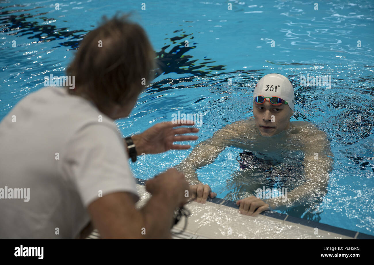 Jakarta, Indonesia. 15th Aug, 2018. Chinese swimming athlete Sun Yang ...