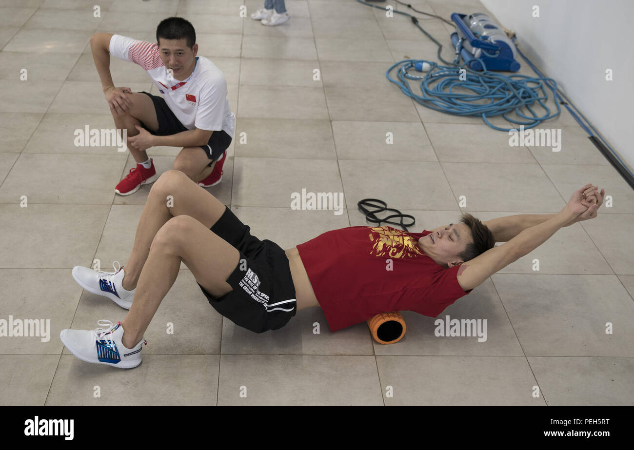 Jakarta, Indonesia. 15th Aug, 2018. Chinese swimming athlete Sun Yang ...