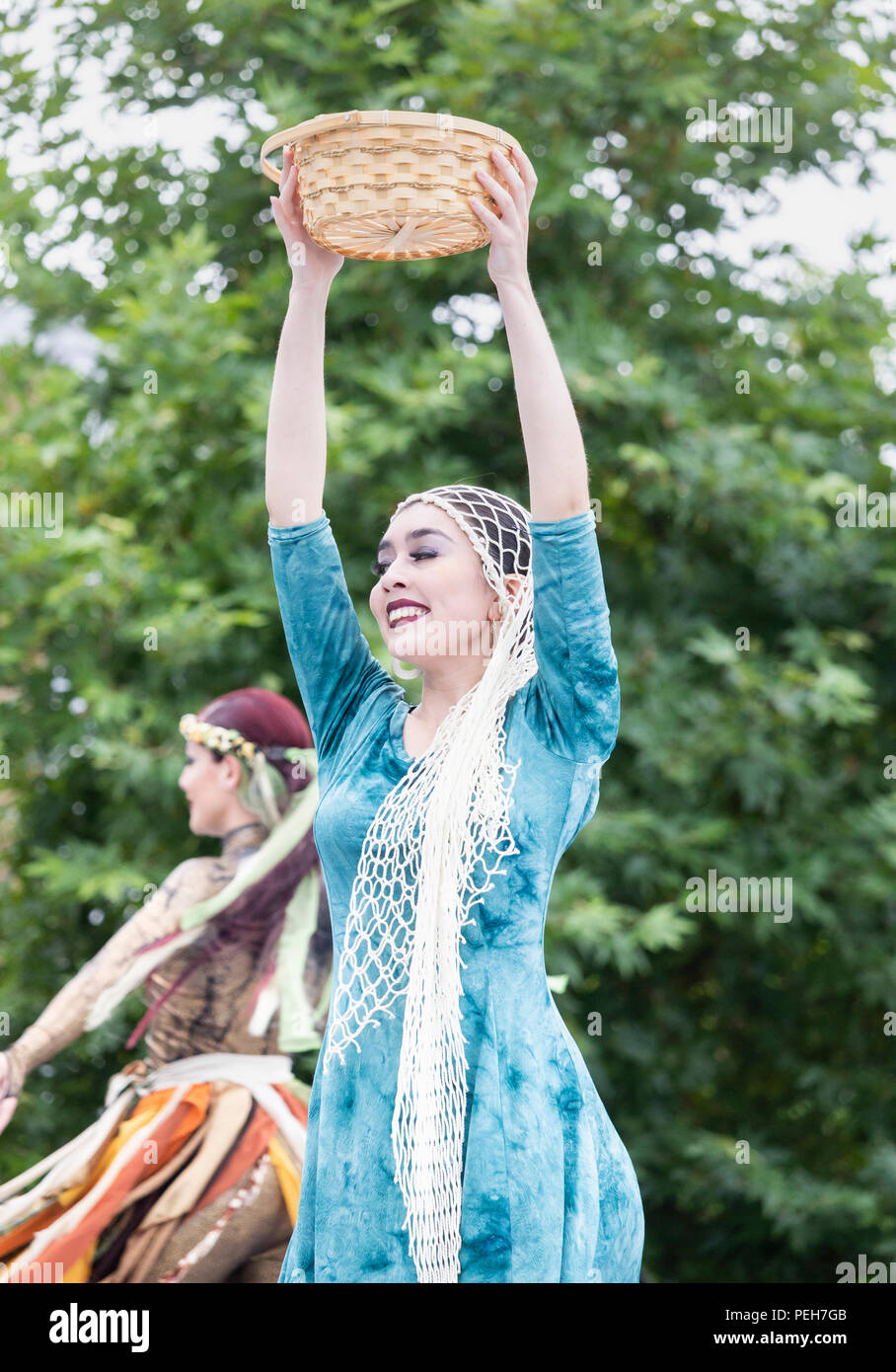 Dancers from Chile at the Billingham International Folklore Festival ...