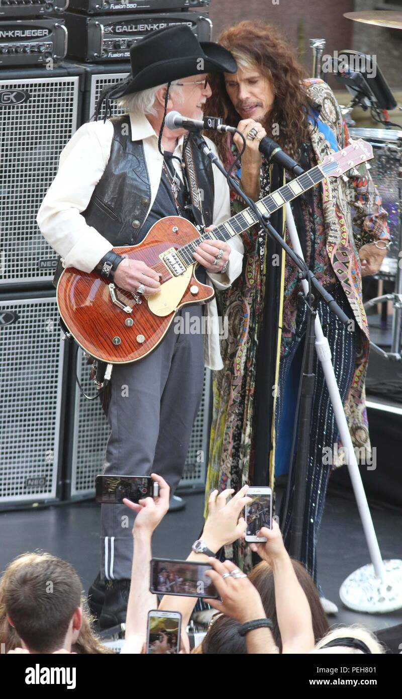 New York City, USA. 01st Jan, 2018. Steven Tyler on the Today Show 8/15 ...