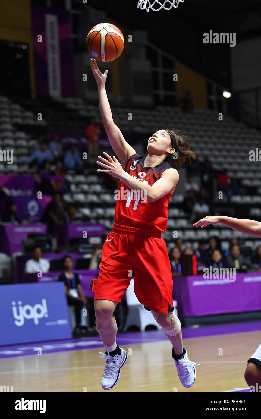 Jakarta, Indonesia. Credit: MATSUO. 15th Aug, 2018. Mio Shinozaki (JPN) Basketball : Women's ...