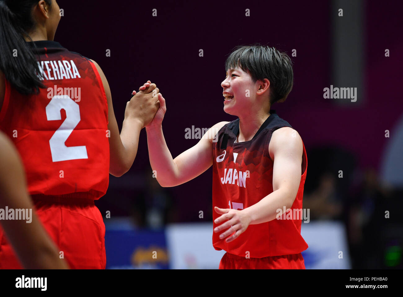 Jakarta, Indonesia. Credit: MATSUO. 15th Aug, 2018. Shiori Yasuma (JPN) Basketball : Women's ...