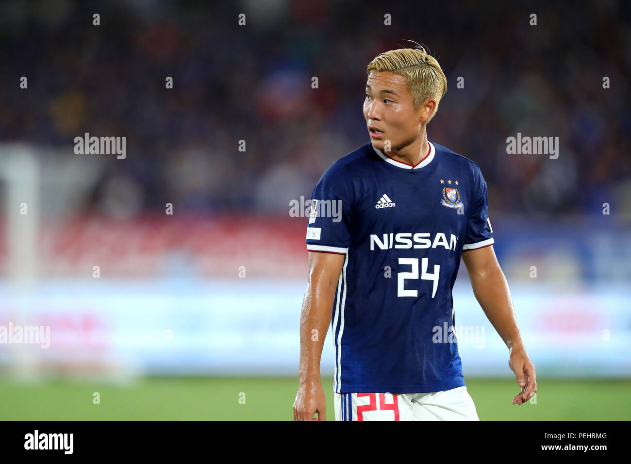 Kanagawa, Japan. 15th Aug, 2018. Ryosuke Yamanaka (FMarinos) Football ...