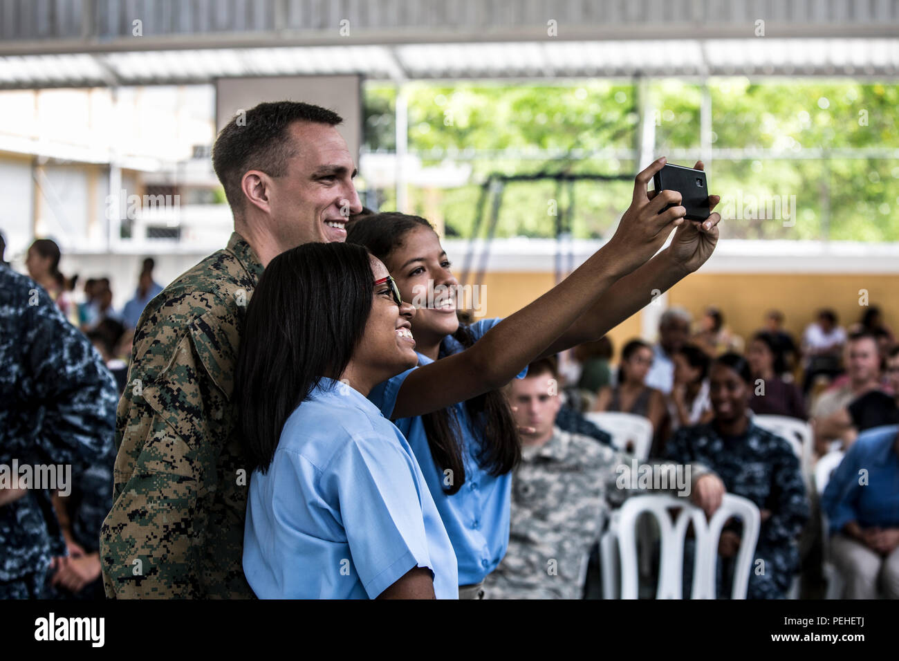 U.S. Marine Corps Lt. Col. John Lehman, a civil affairs officer ...