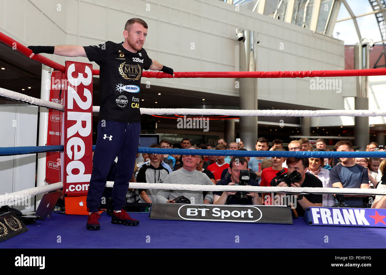 Paddy Barnes during the public workout at Castle Court Shopping Centre ...
