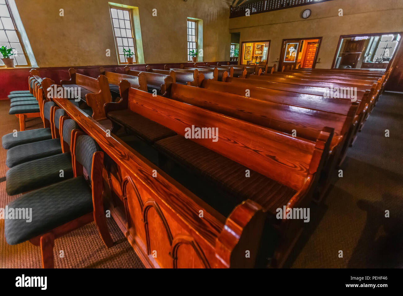 Modern pews hi-res stock photography and images - Alamy