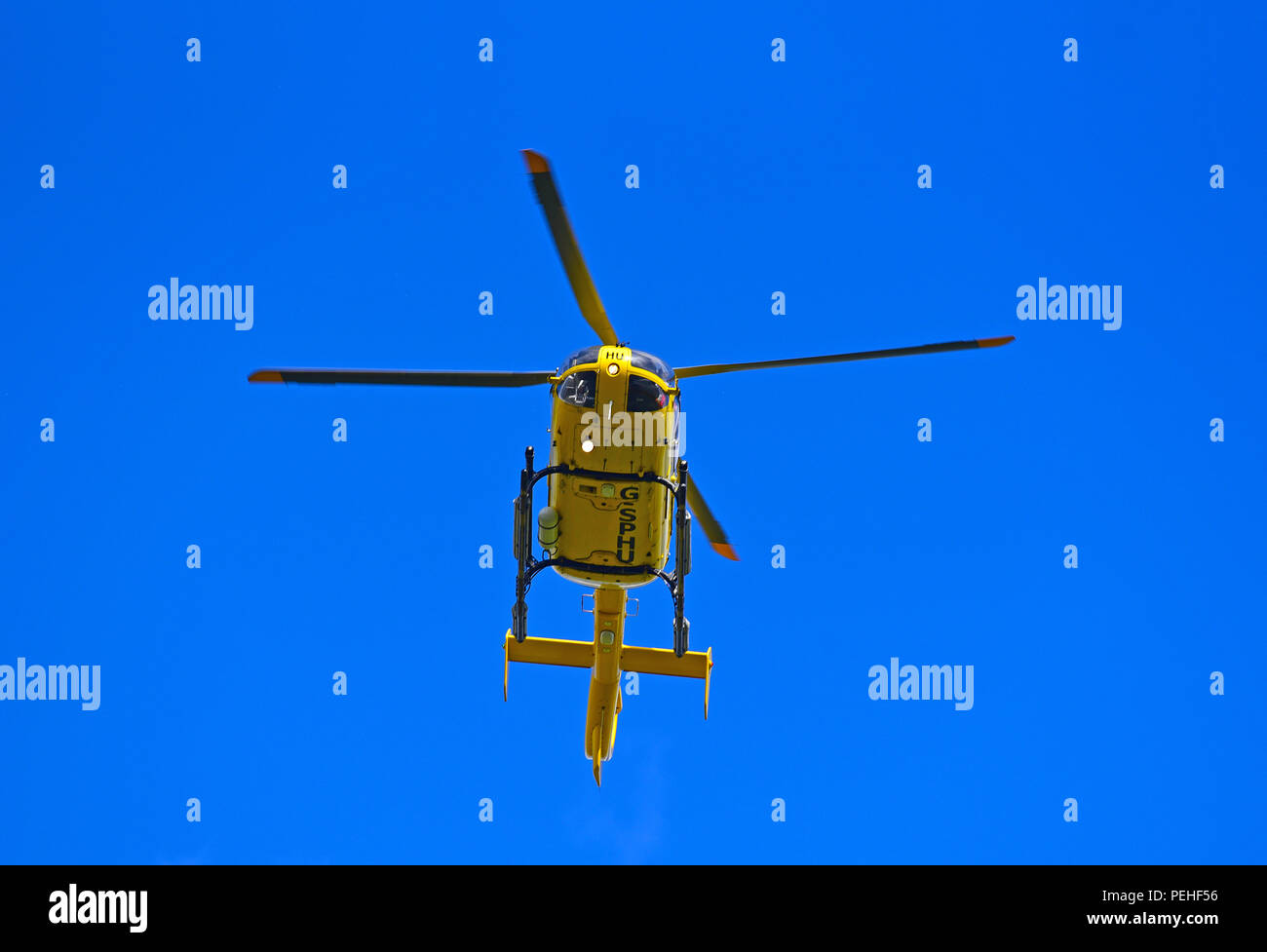Inverness Based Helimed EC135 T2 returning to based at Inverness ...