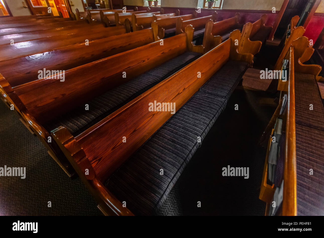Modern pews hi-res stock photography and images - Alamy