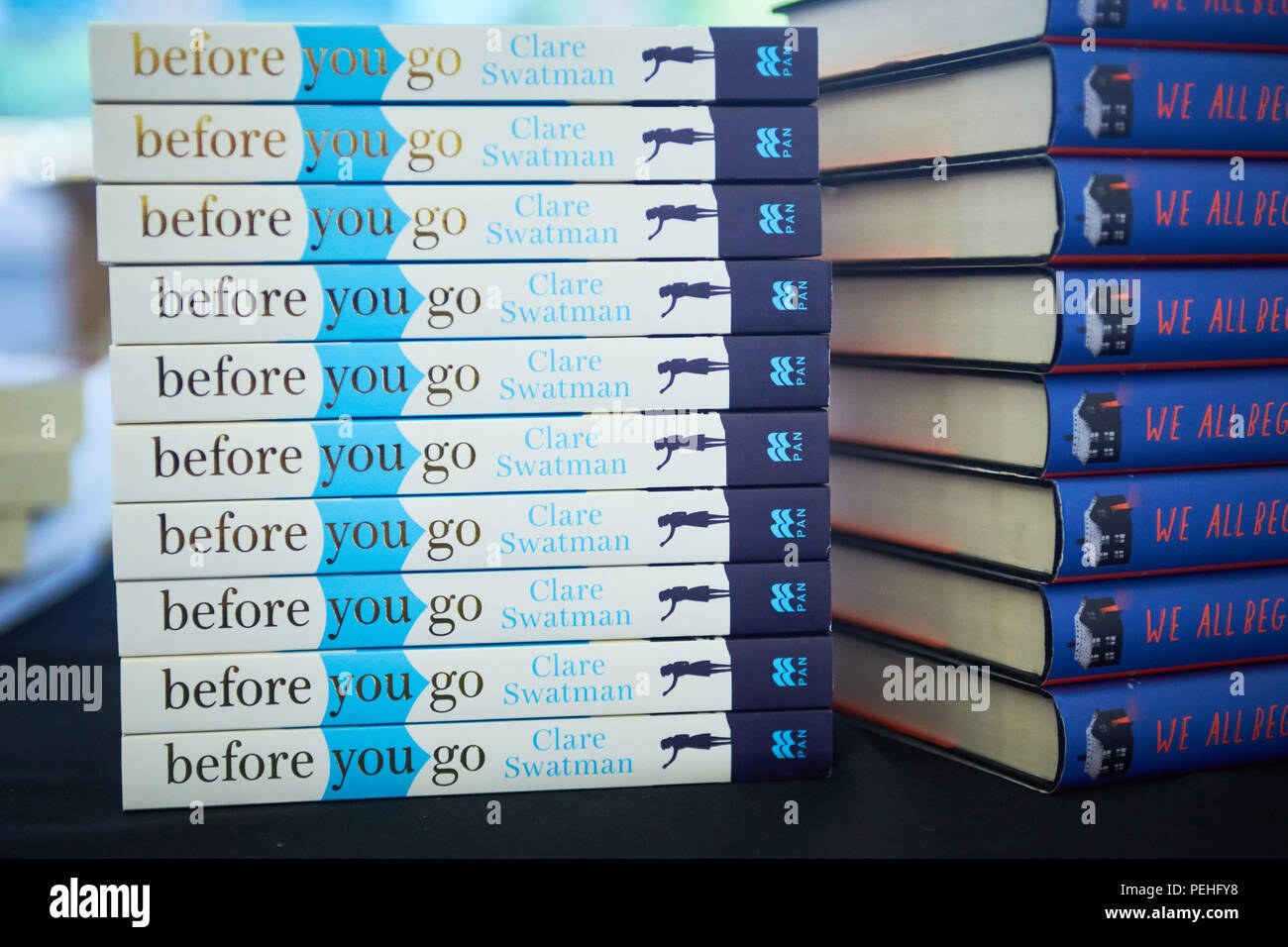 Book pile spines hi-res stock photography and images - Alamy