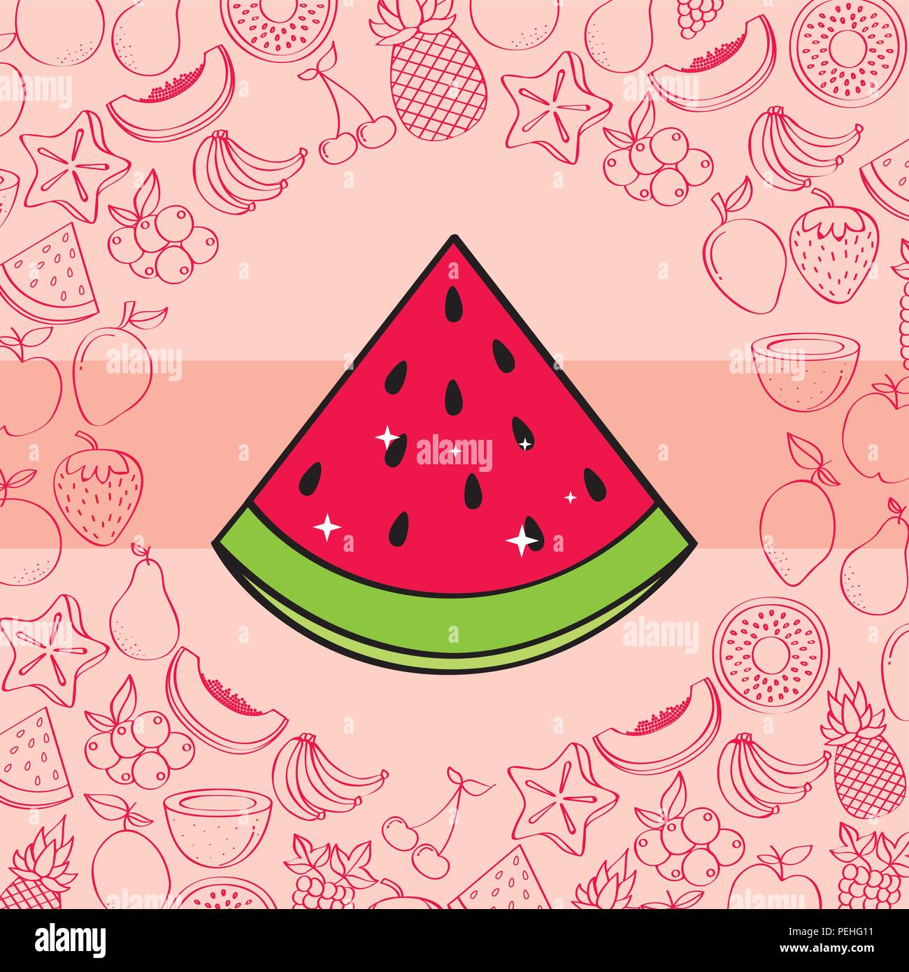 watermelon fruits nutrition Stock Vector Image & Art - Alamy