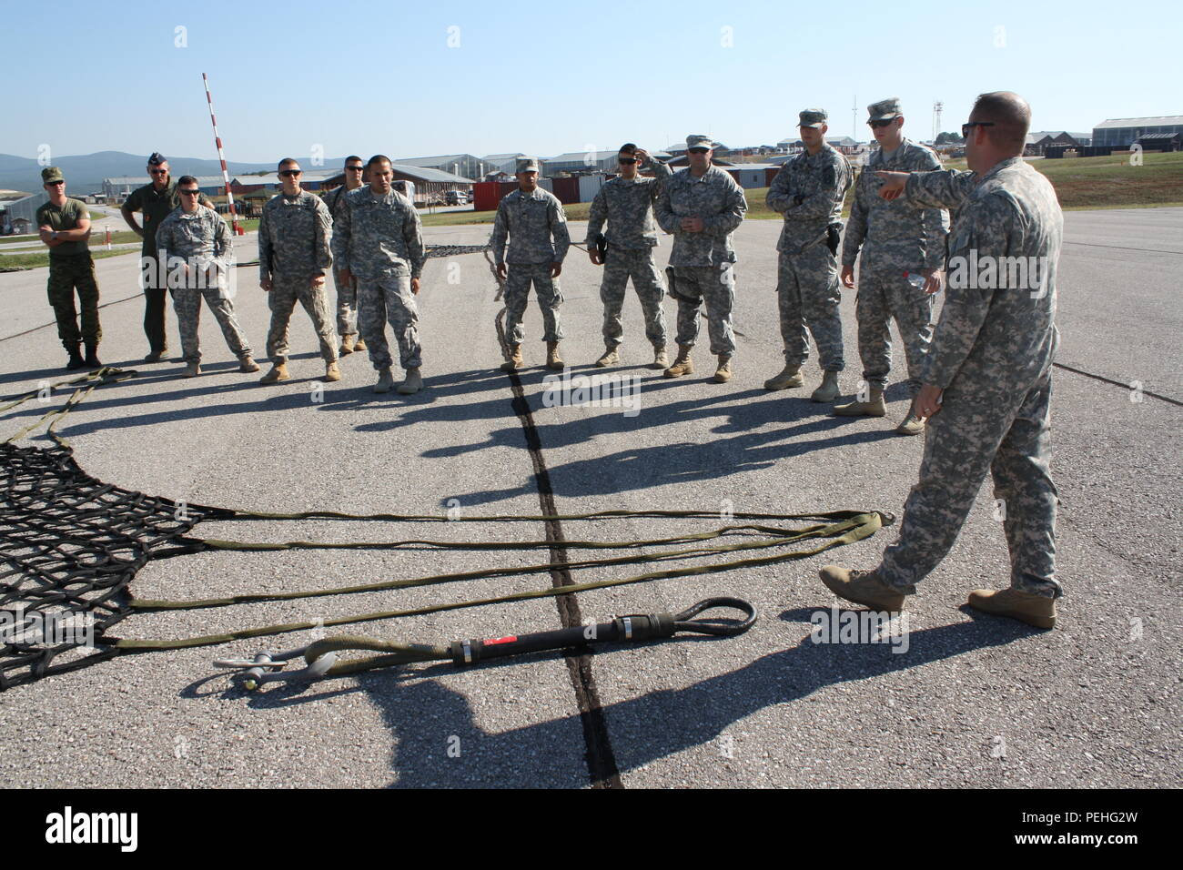 Chief Warrant Officer 3 James Suggs, an air operations officer from the ...