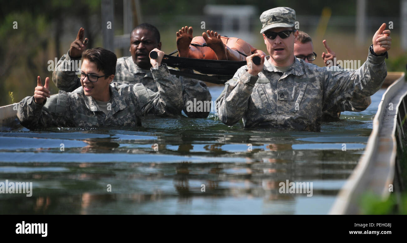 (From the left) Spc. Brenda Carobini, Sgt. Asim Fletcher, Staff Sgt ...