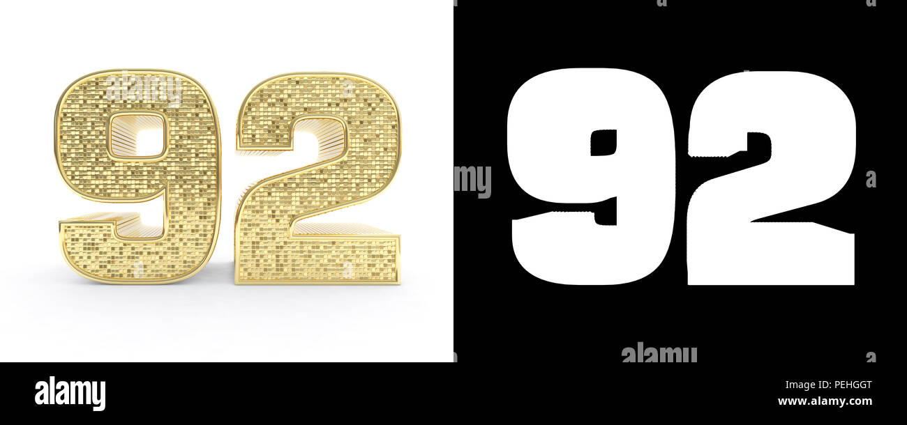 Number 92 hi-res stock photography and images - Alamy