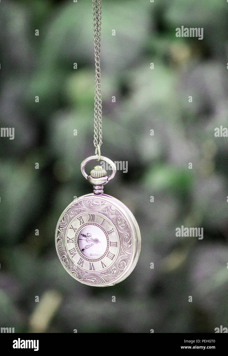 Vintage watch on a chain. Pocket watch Stock Photo - Alamy