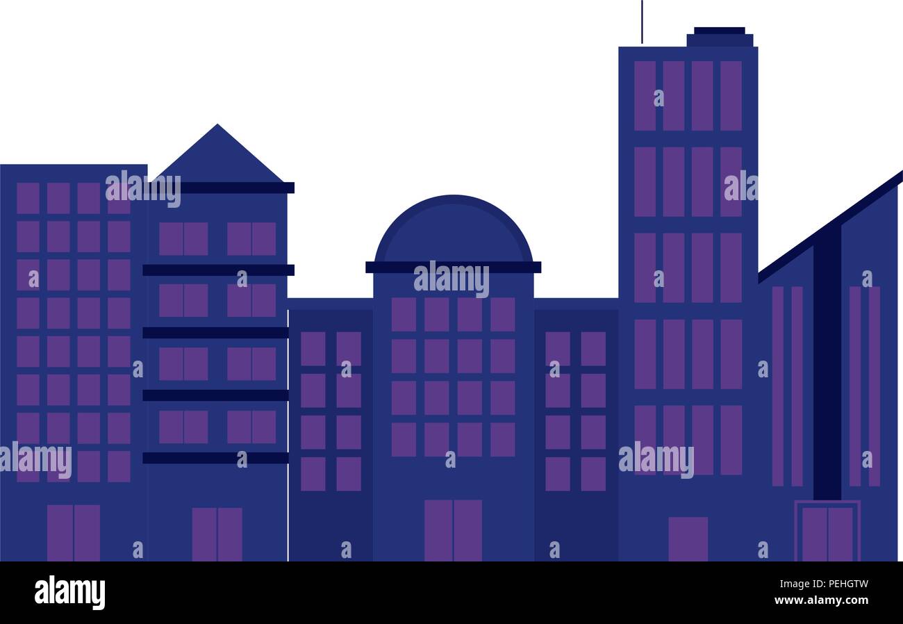 modern building city and cityscape and structure Stock Vector Image ...