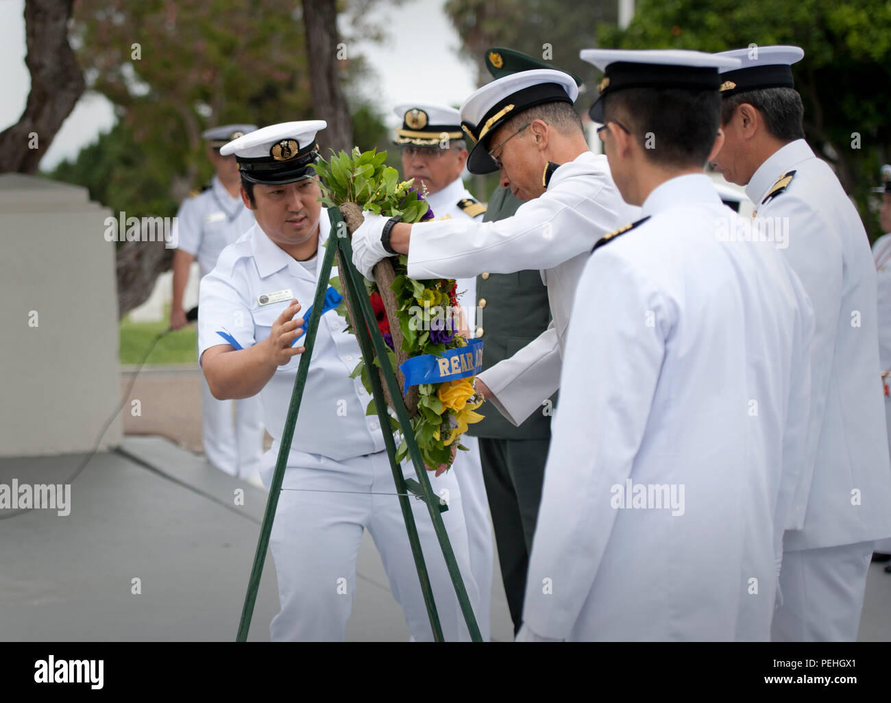 150820-N-LD343-005 SAN DIEGO (Aug. 20, 2015) Rear Adm. Hiroshi Oka ...