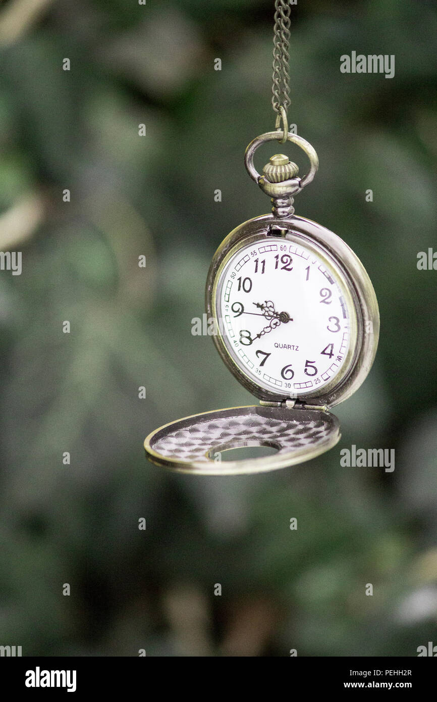 Vintage watch on a chain. Pocket watch Stock Photo - Alamy