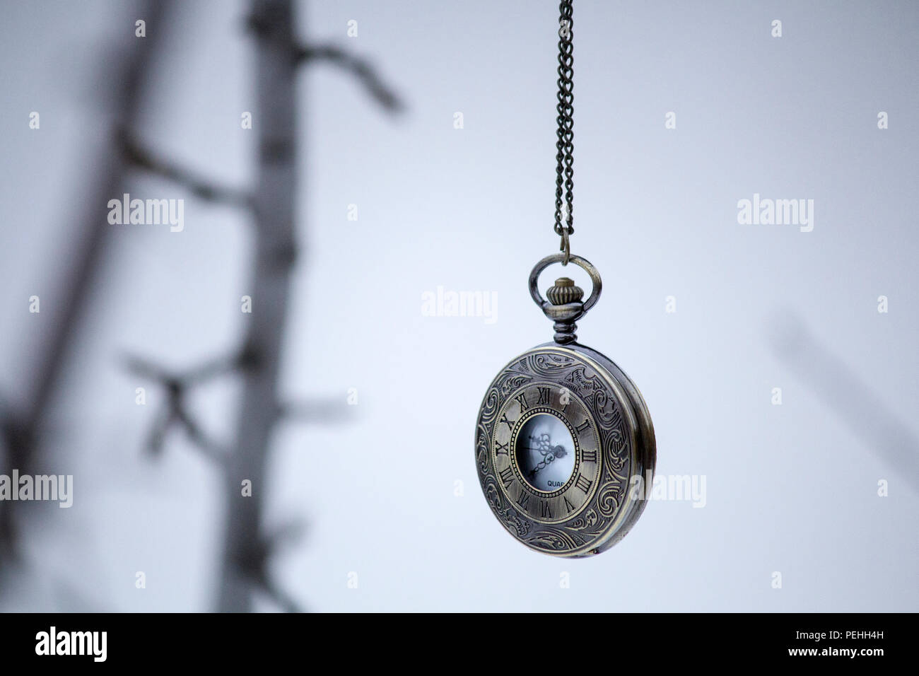 Vintage watch on a chain. Pocket watch Stock Photo - Alamy