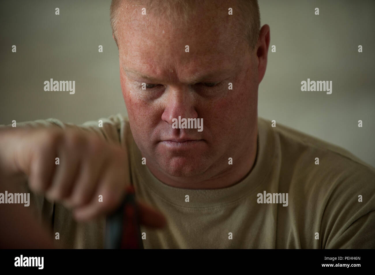 A U.S. Airman assigned to the 62nd Expeditionary Reconnaissance ...