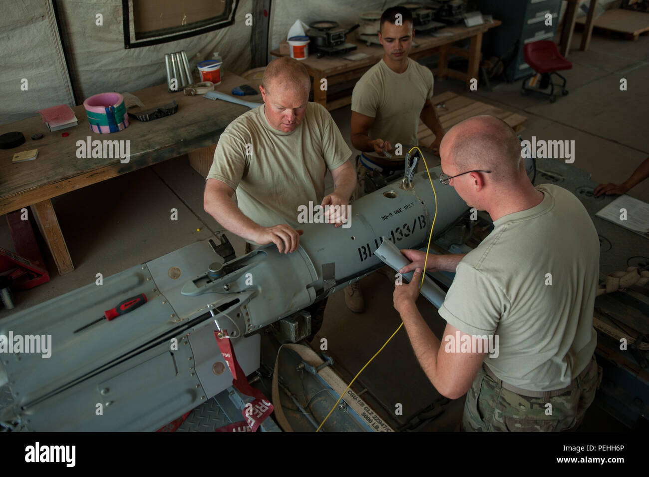 U.S. Airmen assigned to the 62nd Expeditionary Reconnaissance Squadron ...