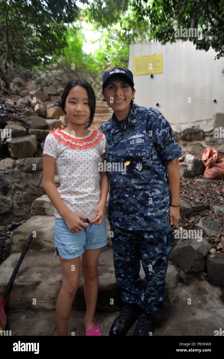 Navy Petty Officer 2nd Class Isabel P. Ralston, a boatswain's mate with ...