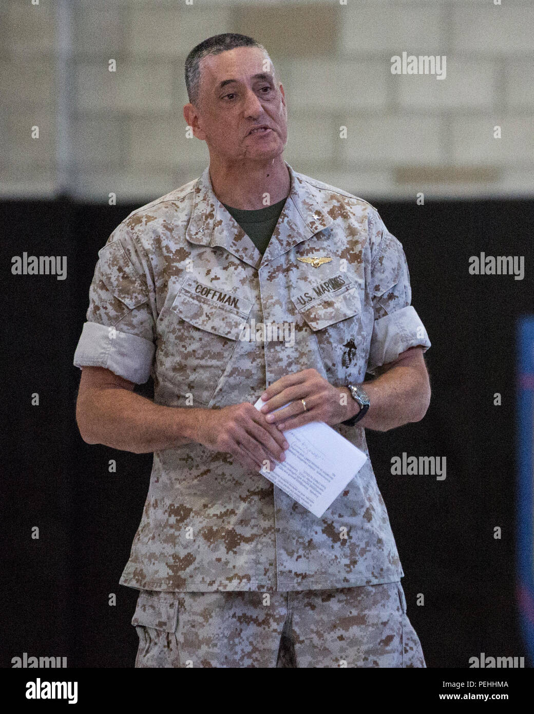 U.S. Marine Corps Brig. Gen. David W. Coffman, commanding general of ...