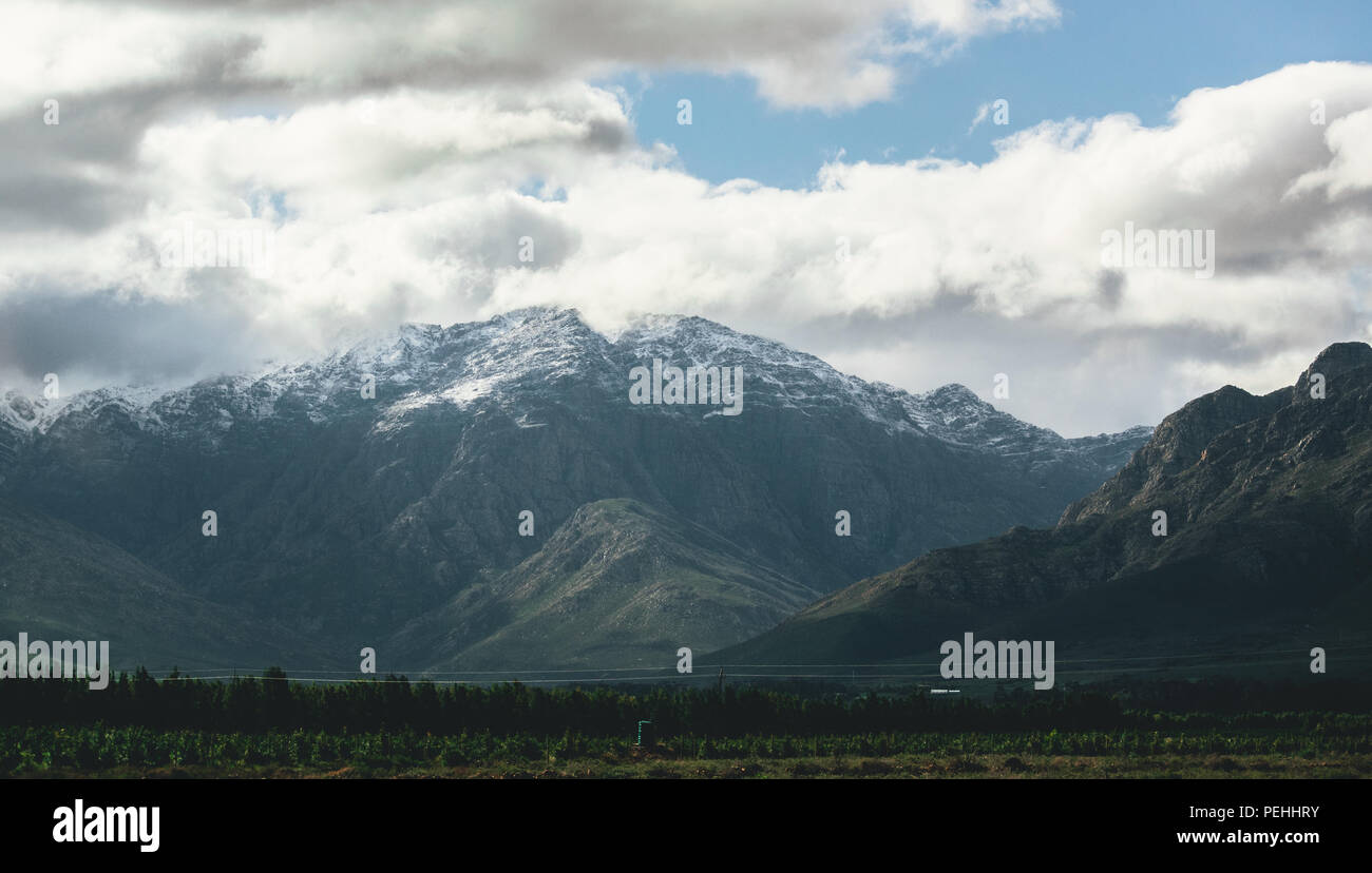Ceres mountains covered in snow in South Africa Stock Photo - Alamy