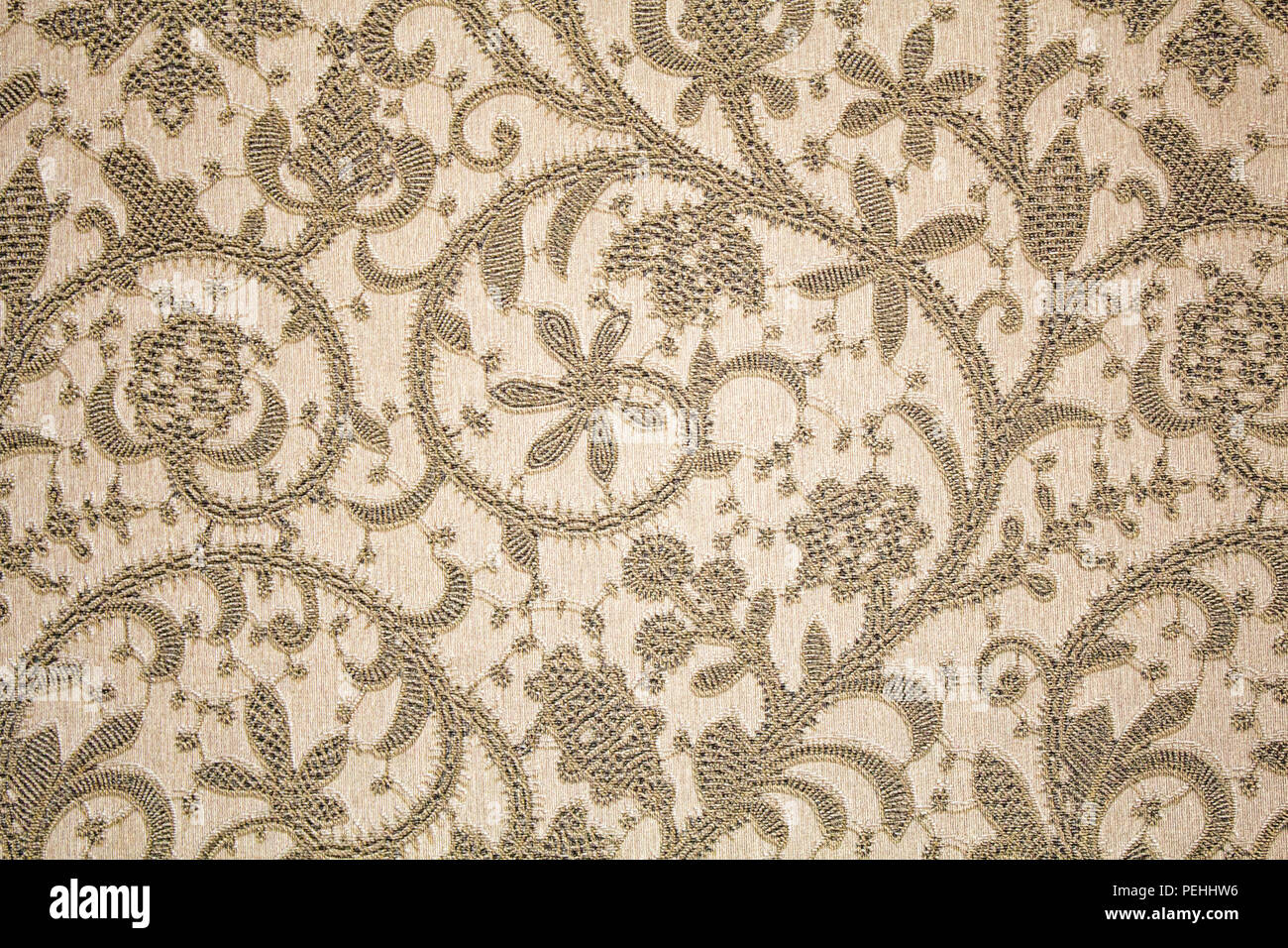 Flower pattern. Brown pattern with floral ornament Stock Photo - Alamy