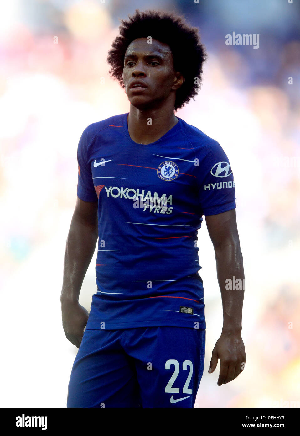 Chelsea's Willian during the Community Shield match at Wembley Stadium ...