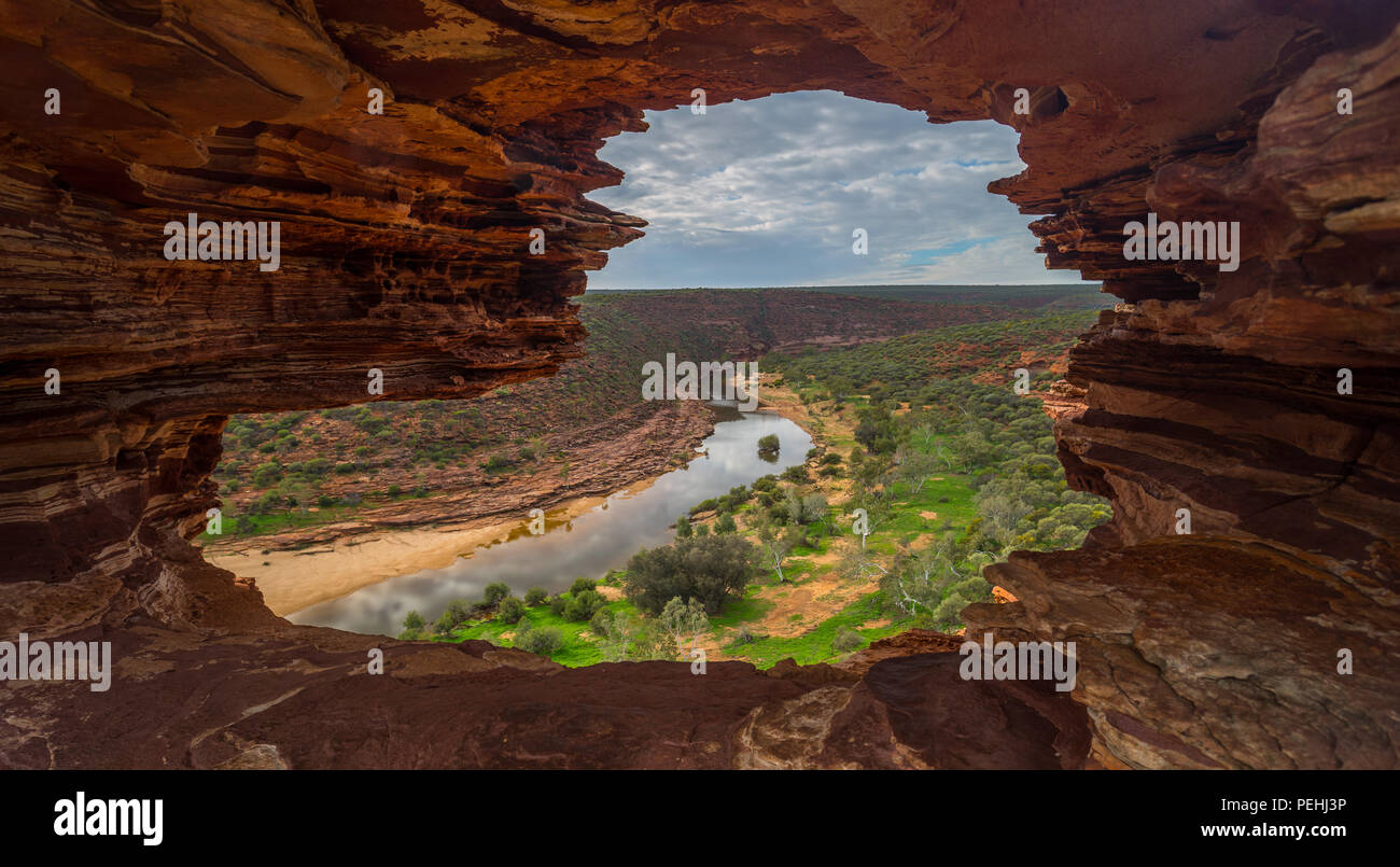 Reflection Through Nature's Window Australia Stock Photo - Alamy
