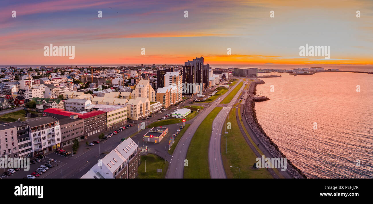 Reykjavik sunset hi-res stock photography and images - Alamy