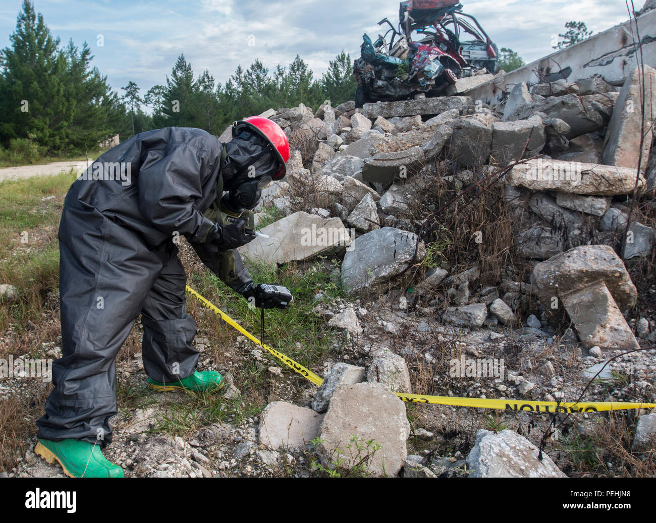 After clearing the area of any notional radiation threat during an ...