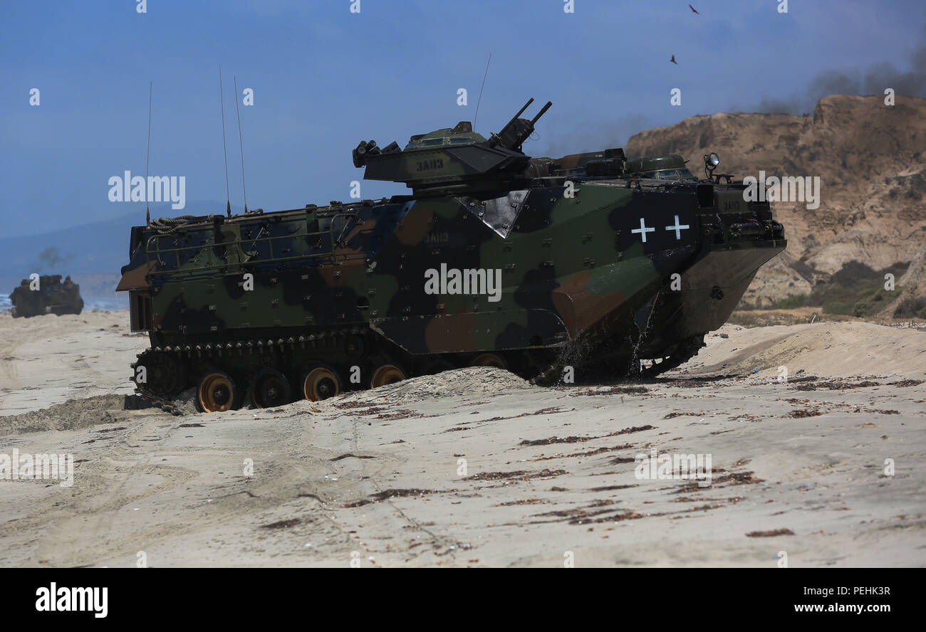 Marines with Company A, 3d Assault Amphibian Battalion, 1st Marine ...