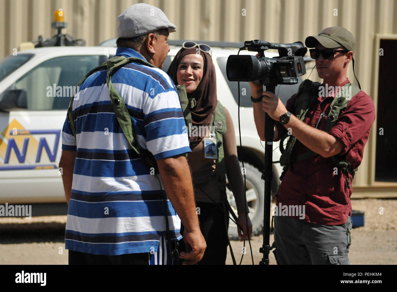 U.S. Army Spc. John Martin, Combat Camera, assigned to Vulture Team ...