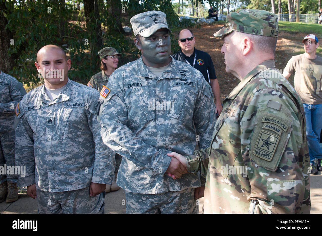 U.S. Army Chief of Staff Gen. Mark A. Milley interacts with U.S. Army ...