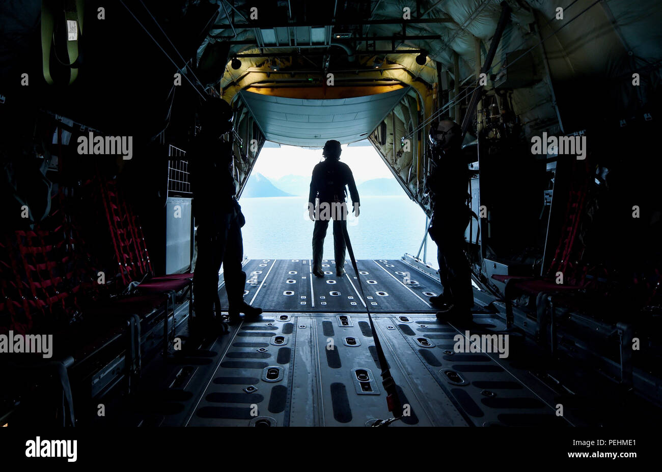 Royal Australian Air Force Flight Sgt. Matthew Long (center) assigned ...