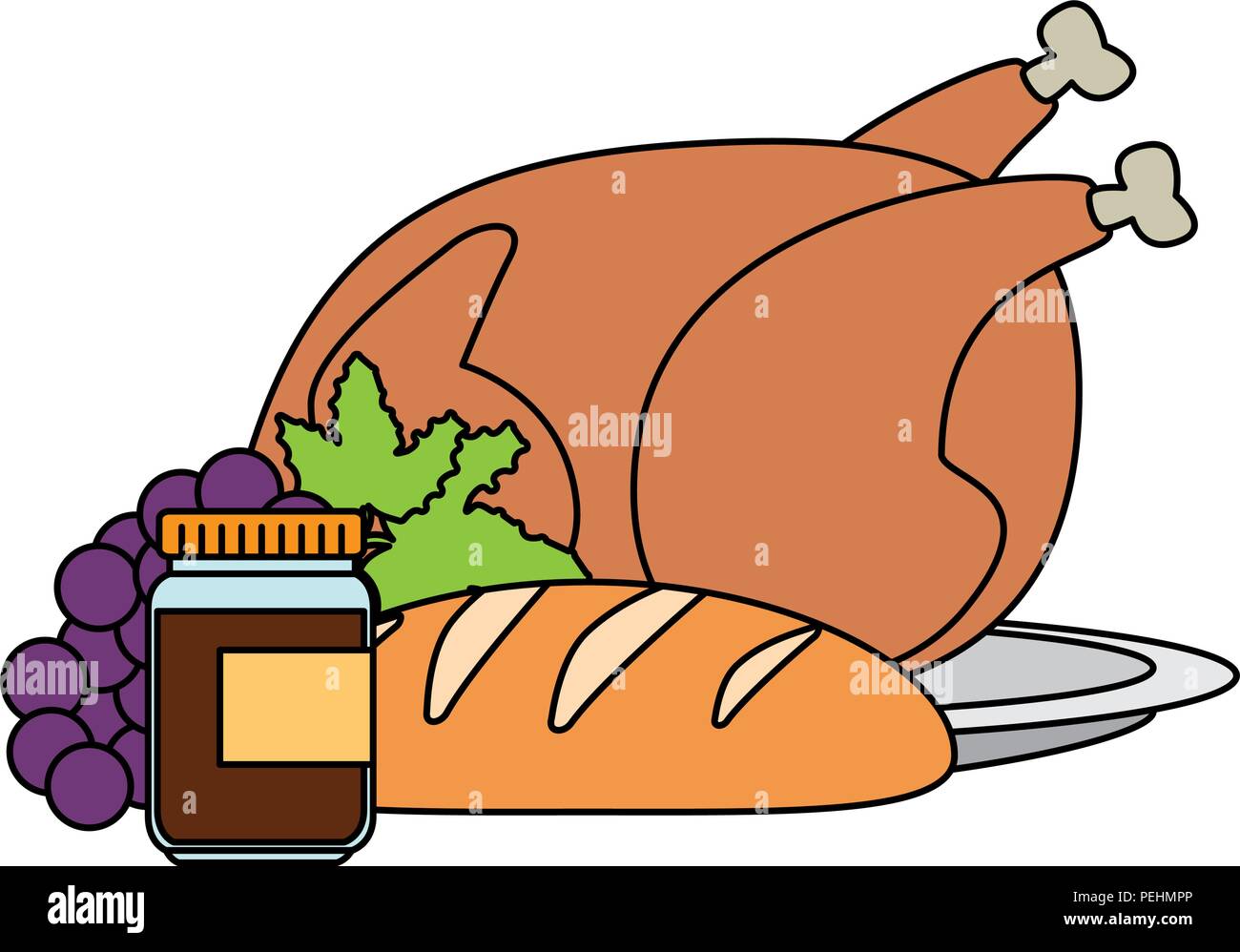 chicken meat and healthy food Stock Vector Image & Art - Alamy