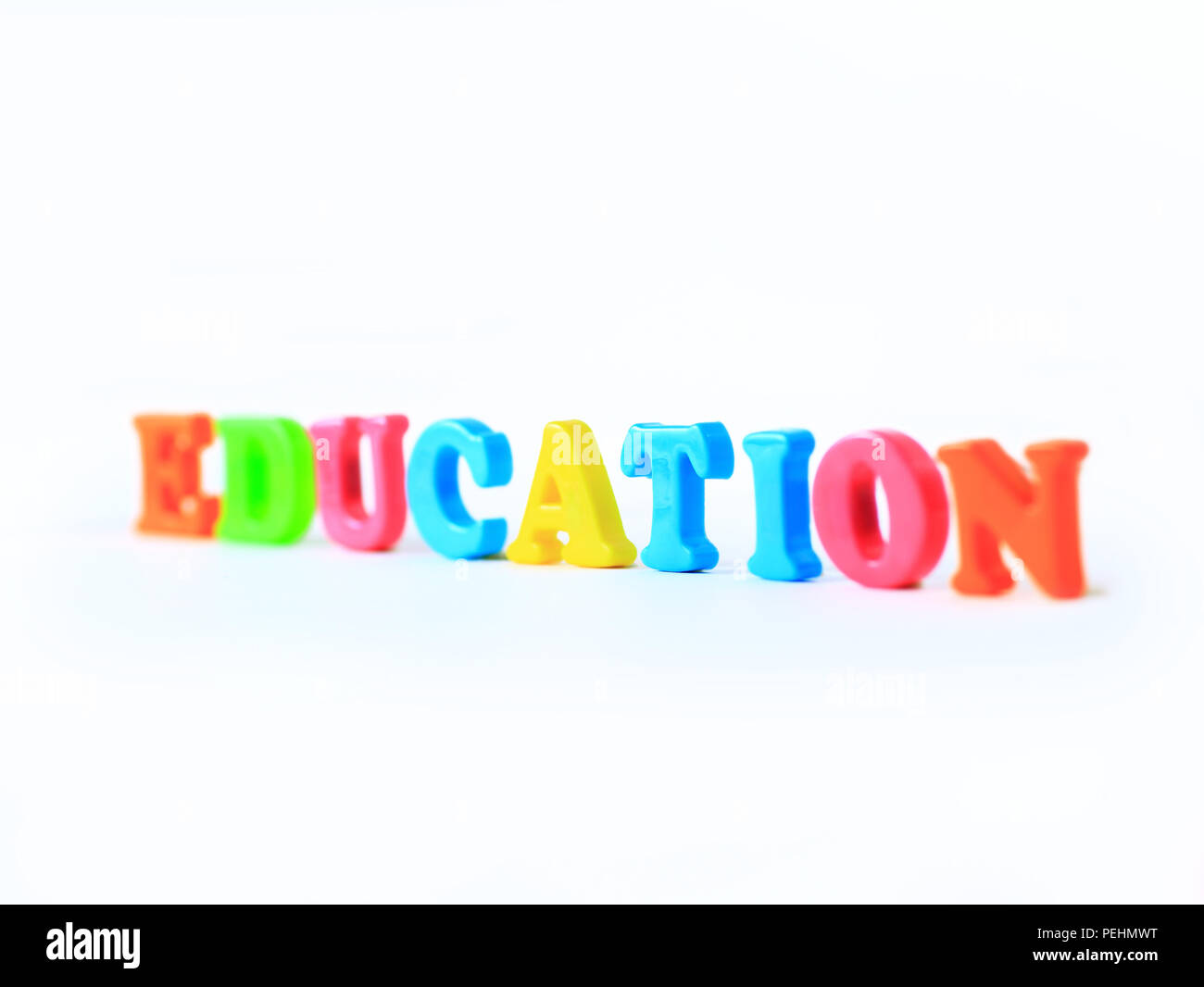 main word-education on a white background Stock Photo - Alamy